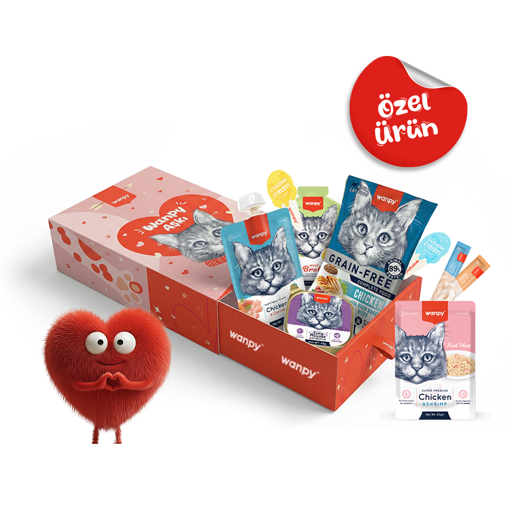 Wanpy Kalp Kutu Seti Kedi – Wanpy Pet Food